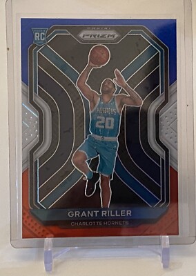 2020-21 Prizm Rookie Grant Riller Hornets Red White Blue Prizm Card ...