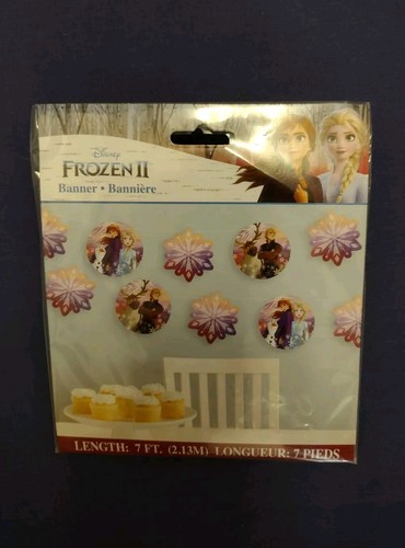 Disney Frozen II Banner 7 Ft Elsa Anna Christoff Olaf Party Decoration ...