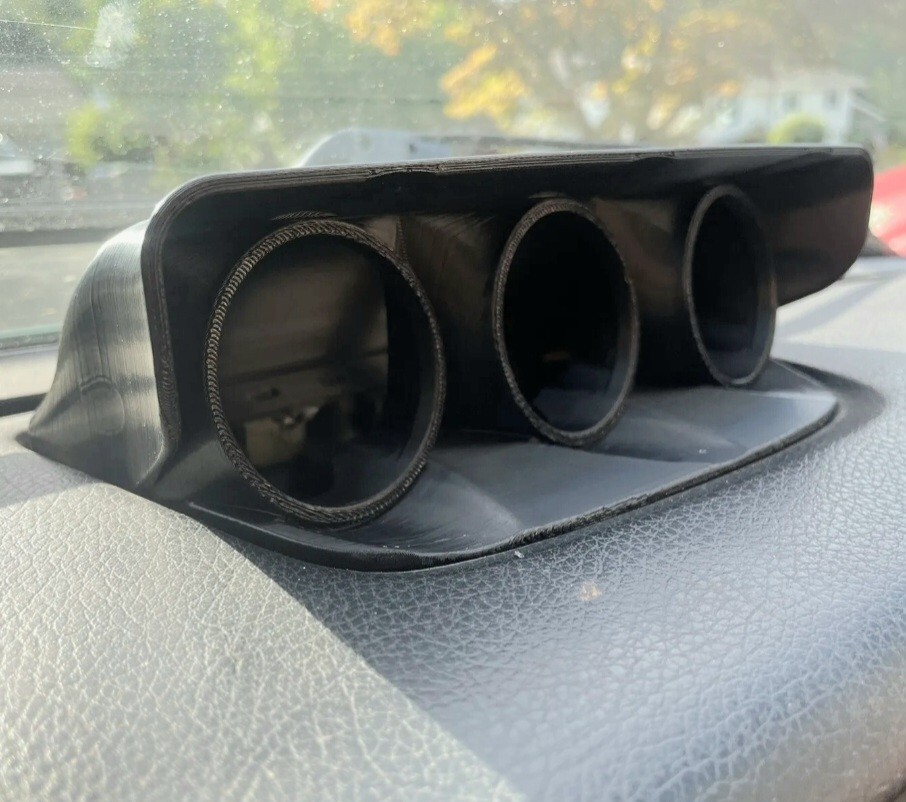 92-95 Civic EG Dash Vent LHD 3 Gauge Pod 52mm Hood Triple | eBay