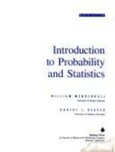 Introduction to Probability and Statistics Hardcover 9780534208868 | eBay