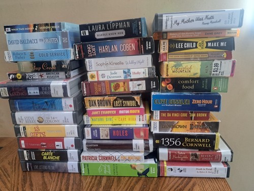 EX-Library Random Wholesale Audio Books On CD LOT of 35+ ASSORTED ...