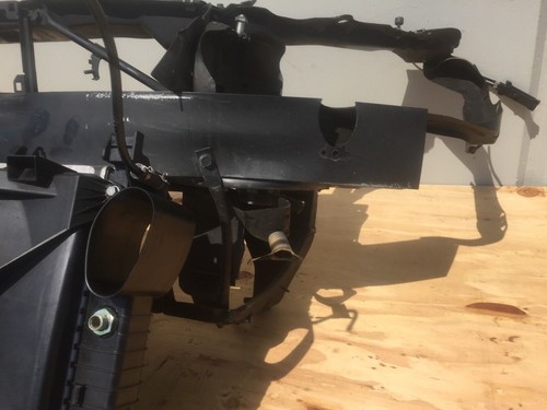 MERCEDES R230 SL500 FRONT CLIP ENGINE RADIATOR COOLING AC FAN MOTOR OEM ...