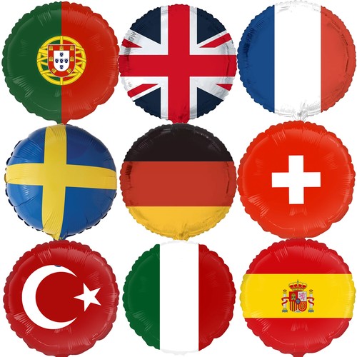 FOLIENBALLONS LÄNDER FLAGGE - Flaggen Folienballon Ballon Ballons Party ...