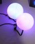 LED Poi balls Pair - flow arts - Beginners - 6 modes, rave, light ...