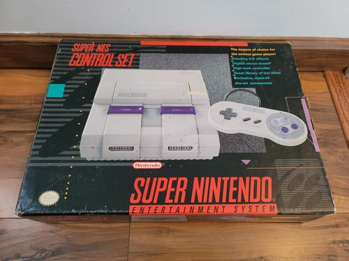 Super Nintendo SNES Console System Control Set CIB Complete Box Great ...