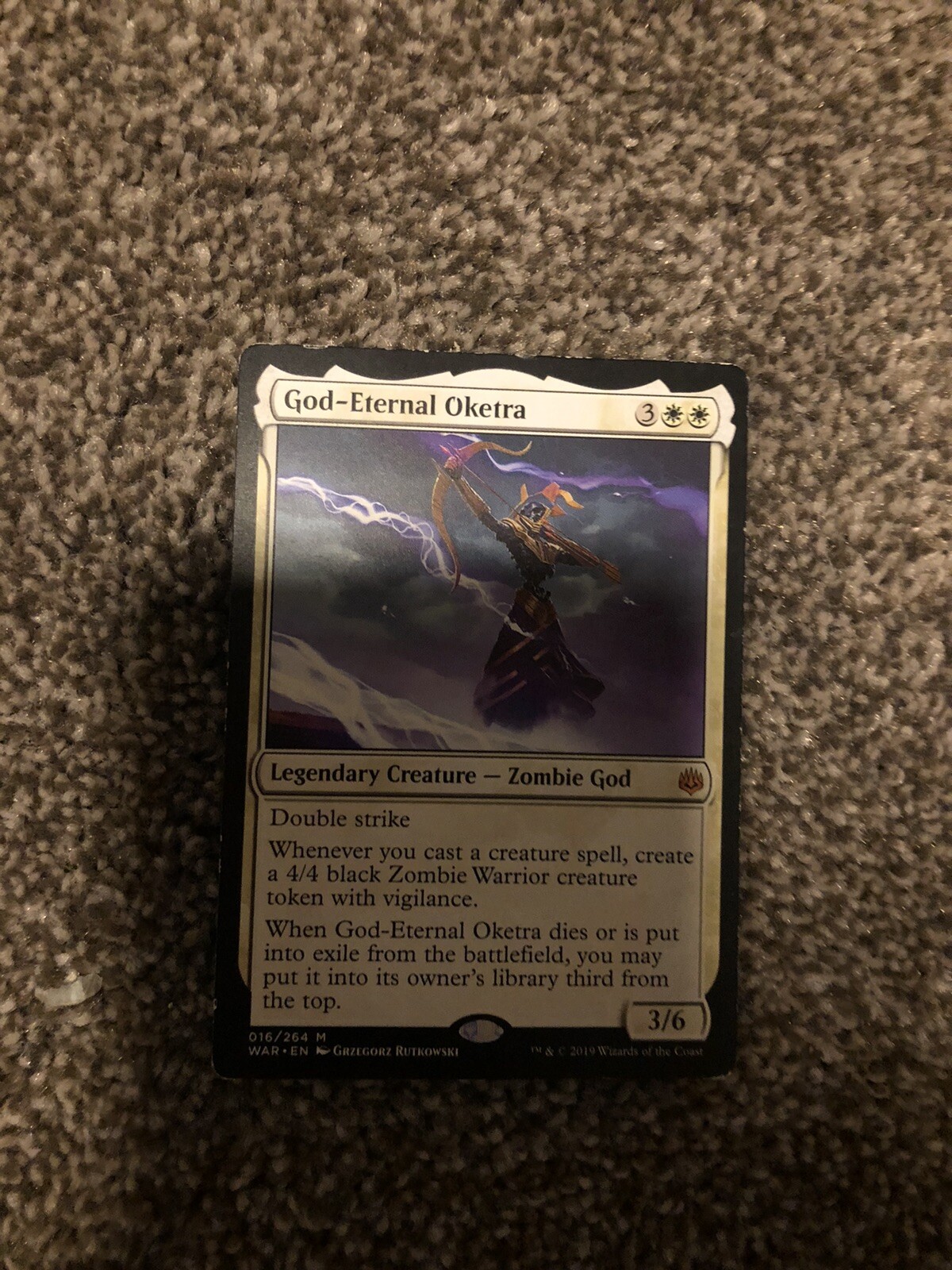 MTG God-Eternal Oketra War of the Spark 016/264 Regular Mythic for sale ...