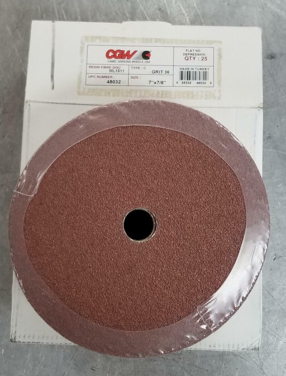 Camel Grinding Wheels #48032, 7" x 7/8" bore X 36 Grit | eBay