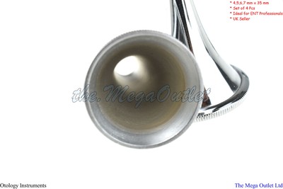 ENT SURGICAL HARTMANN PEDIATRIC EAR SPECULUM CANNULA SILVER & BLACK 4 ...