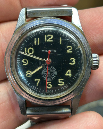 Vtg US TIME T1MEX 1950s Boy SEA Scout of America BSA wind up watch ...