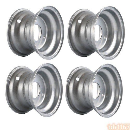 4pc 6" Rim 3 Stud Wheel Rim for 145x70-6 Tire Four Wheeler Dune Buggy ...