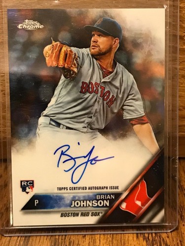 2016 TOPPS CHROME BRIAN JOHNSON AUTOGRAPH ROOKIE | eBay