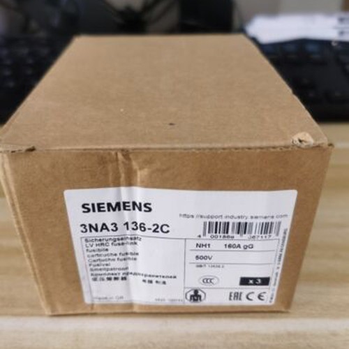 3PCS/1Box Siemens 3NA3136-2C 3NA31362C NH1-gG 160A 500V Fuse -New Free ...