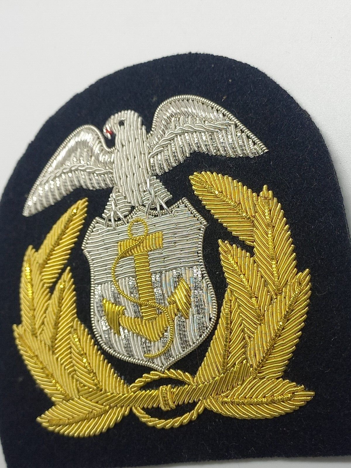 US MERCHANT Marine embroidered patch Maritime Service Officer Bullion ...