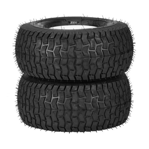 Two 15x6.00-6 15x6-6 15x6x6 Lawn Mower Tractor Turf Tires with Rim 4 ...