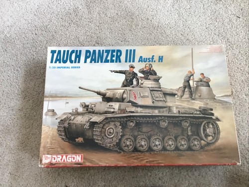 dragon 1/35 military models kits scale Tauch Panzer 3 Ausf H | eBay
