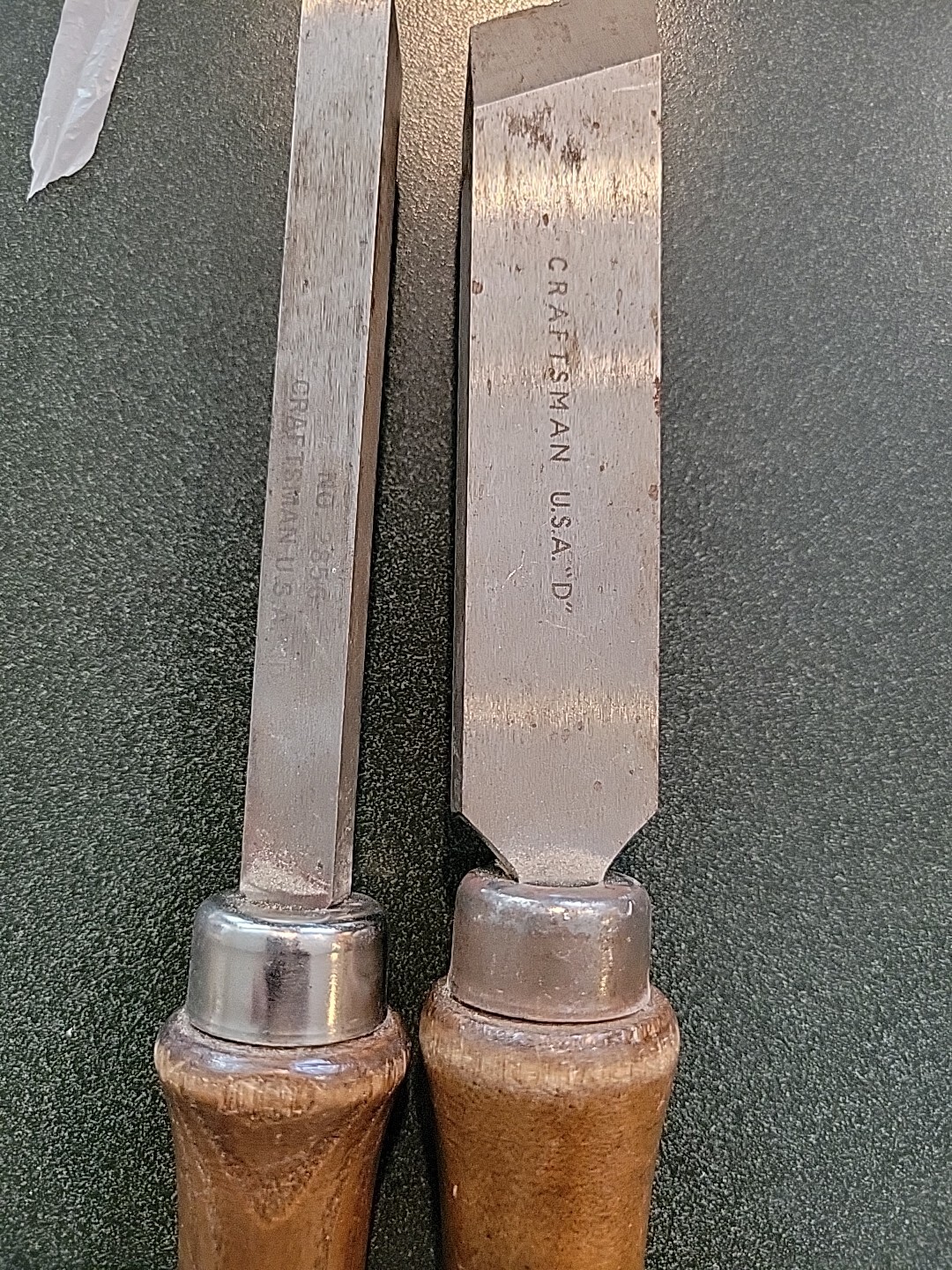 Vintage Craftsman Long Handle Steel Wood Lathe Chisel Lot Of 2 | eBay