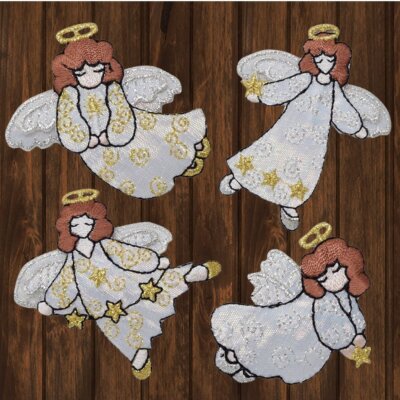 Angel Embroidered Patch — 4-Pack — Iron On | eBay