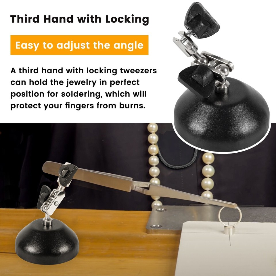 Jewelry Soldering Kit w/Butane Torch, Third Hand,Tripod for Beginner ...