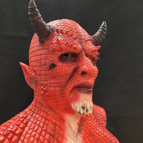 Latex Halloween headgear mask Carnival party club Abaddon Cosplay ...