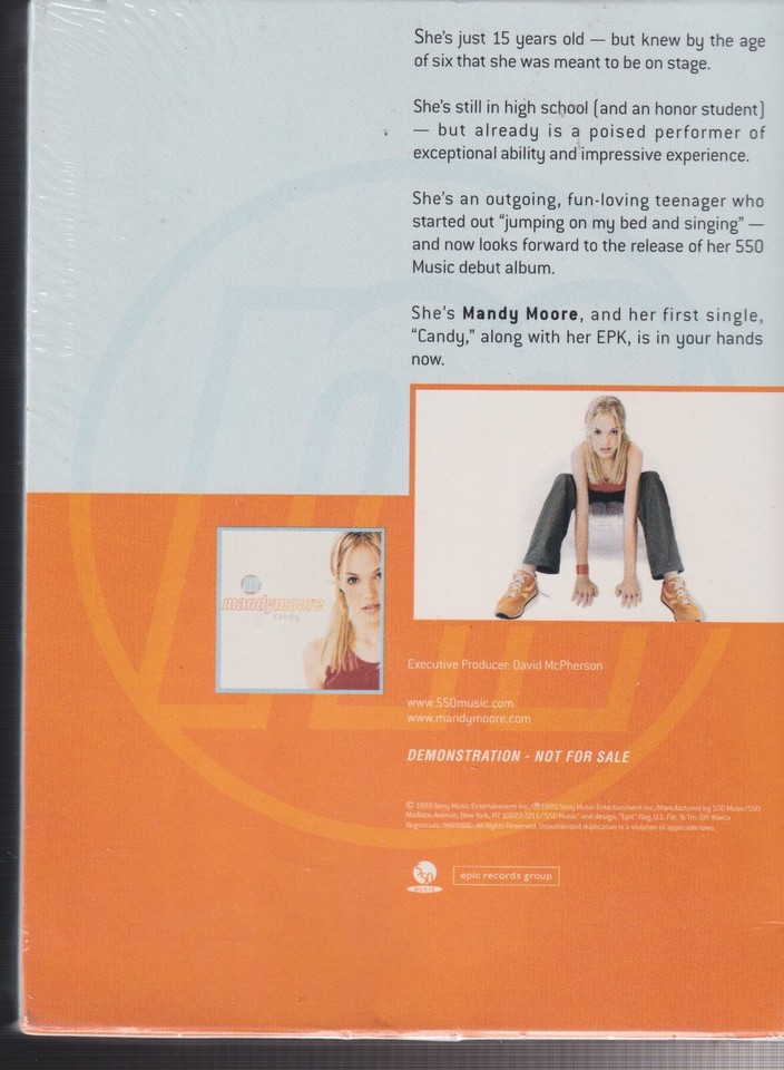 Mandy Moore candy promo package cd & vhs electronic press kit | eBay