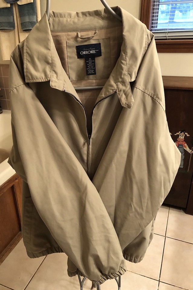 Men’s Cherokee Jacket Authentic Original Tan Size XL | eBay