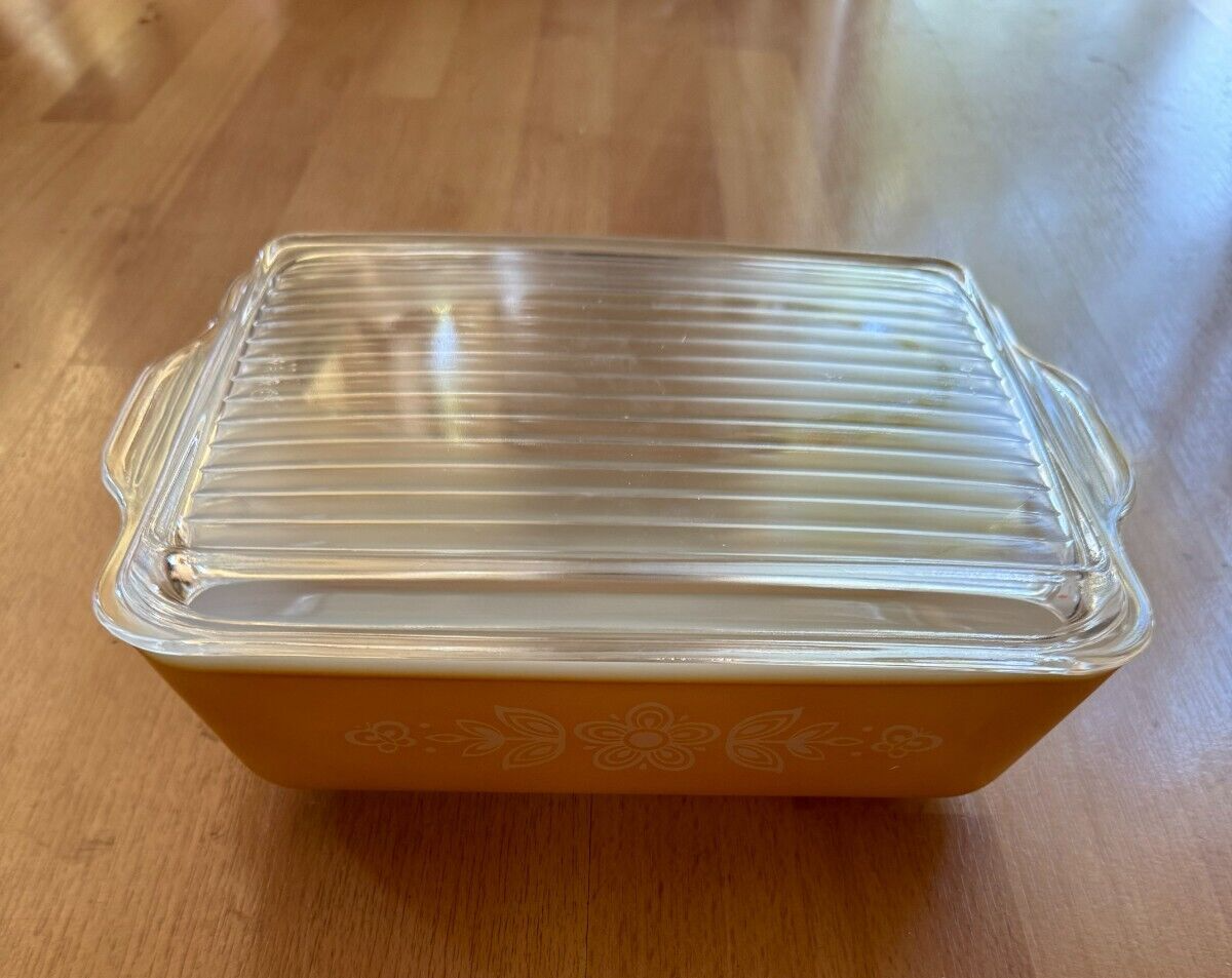 Brown Pyrex 0503 Ovenware Dish With 503C Lid 1 1/2 Quart 8.5” x 6.75 | eBay