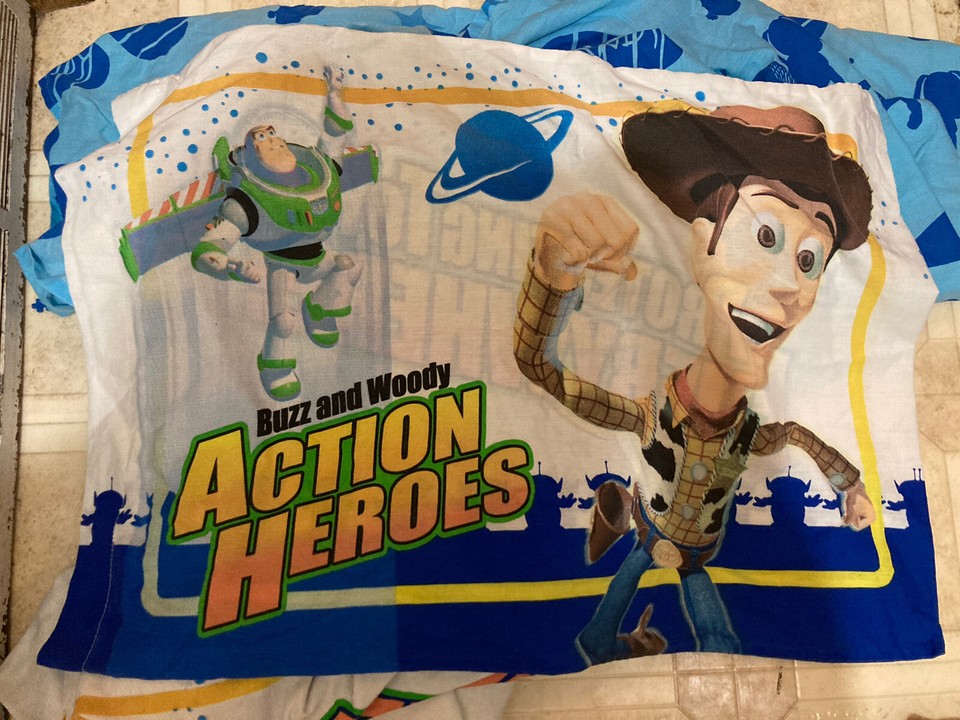 ~Vintage Pixar Toy Story FULL sheet set bedding Buzz Woody | eBay
