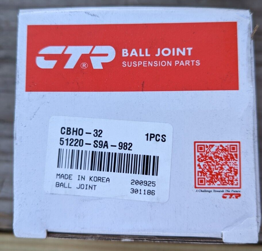 Ball Joint CTR CBHO-32 51220-S9A-982 GDC | Aftermarket | Suspension and Related Components