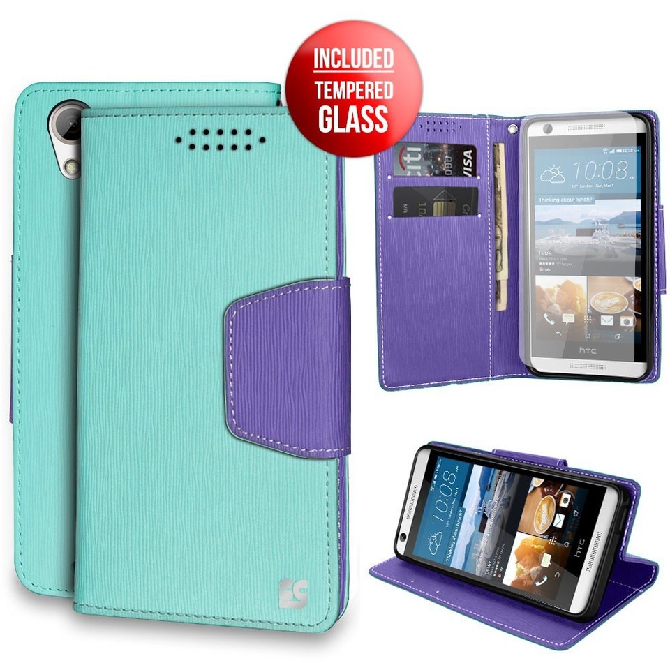 Faux Leather Diary-Style Folio Case w/ID Slots+Magnetic Flap+Stand Flip ...
