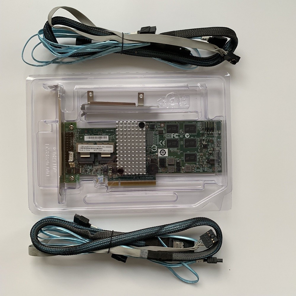 IBM ServeRAID M5015/LSI 2108 RAID Controller 46M0829 46M0851 + 2PCS ...