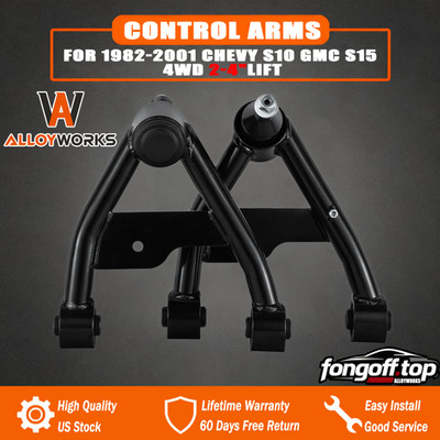 Front Upper Control Arms Tubular For 1982-2001 Chevy S10 GMC S15 4WD 2 ...