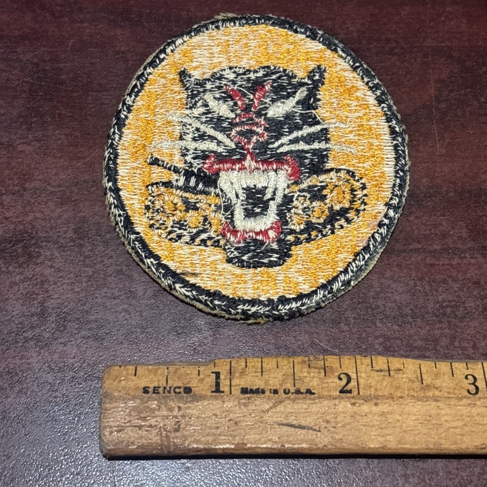 Original WW2 United States Tank Destroyer Patch 8 Wheel Oval | eBay