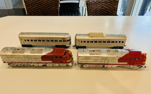 Marx Train O Scale Santa Fe 1095 A & B Diesel Locomotive & Dummy Train ...