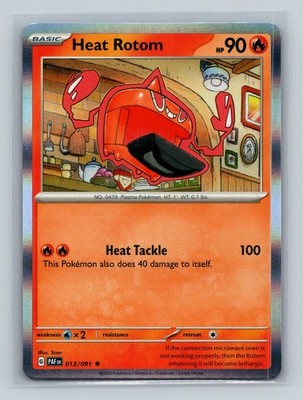 Pokemon - Heat Rotom - 013/091 - SV: Paldean Fates - Holo - Rare - NM ...