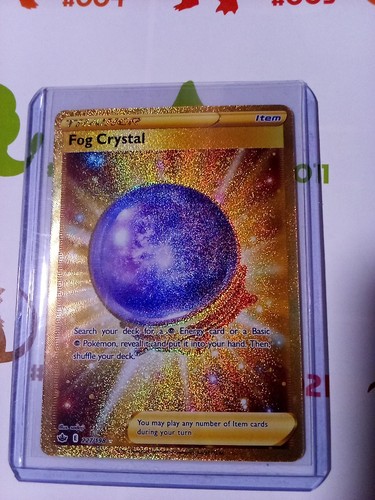 Pokemon TCG Chilling Reign Fog Crystal 227/198 Secret Rare Gold | eBay