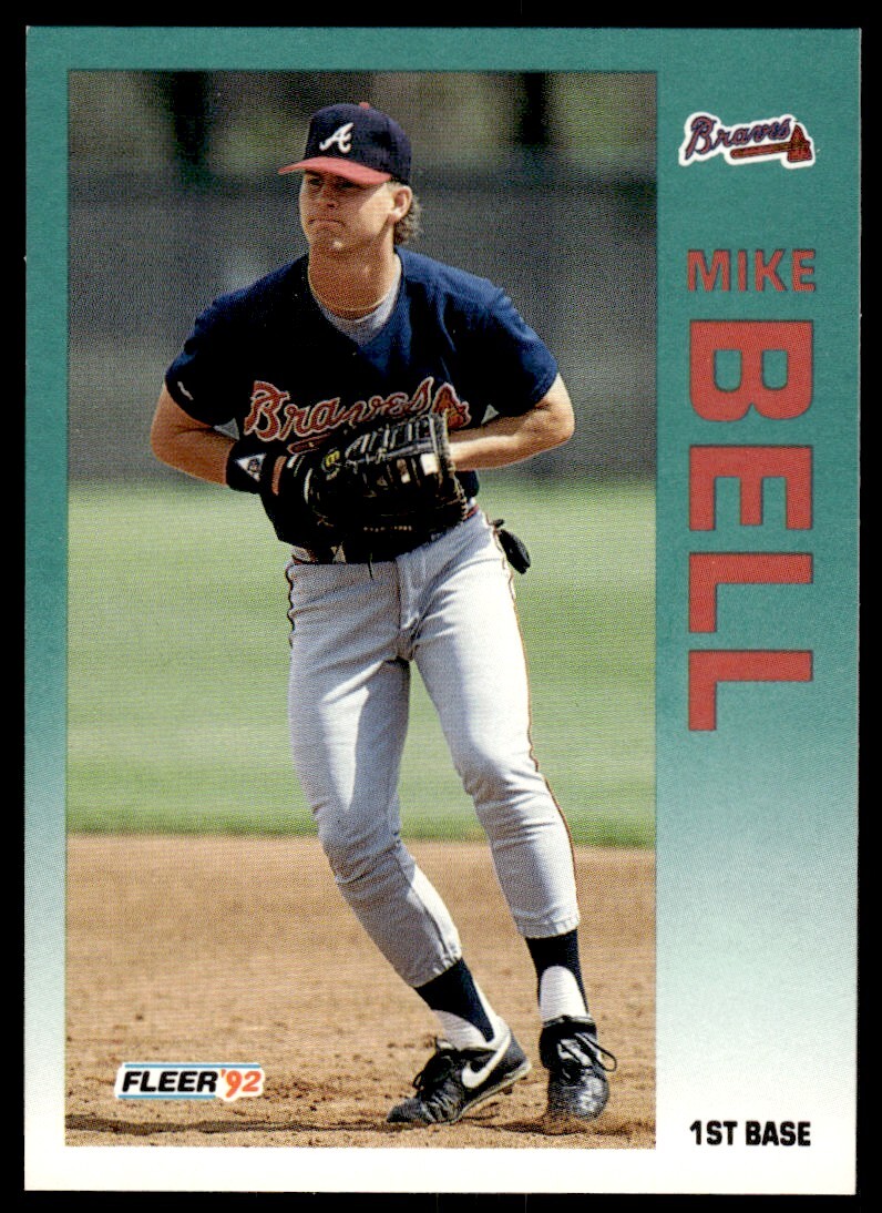 1992 Fleer Baseball Card Mike Bell Atlanta Braves #350 | eBay