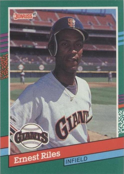 1991 Donruss - Ernest Riles #461 One Design on Right Border for sale ...