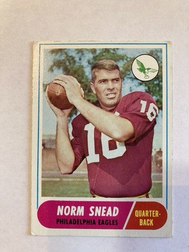 1968 Topps Norm Snead Philadelphia Eagles # 110 | eBay