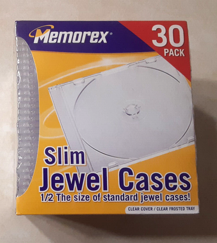 Memorex Slim Jewel Cases 30 Pack NEW SEALED CD DVD | eBay