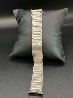 US Seller! NOS OEM Seiko Stelux 19mm Bracelet w/ Curved End Links | eBay