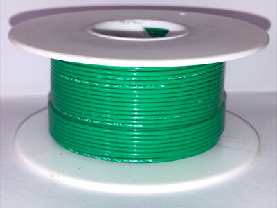 M22759/18-22 22 Gauge 19 Strand Green Tefzel Insulation 100 ft. Spool ...