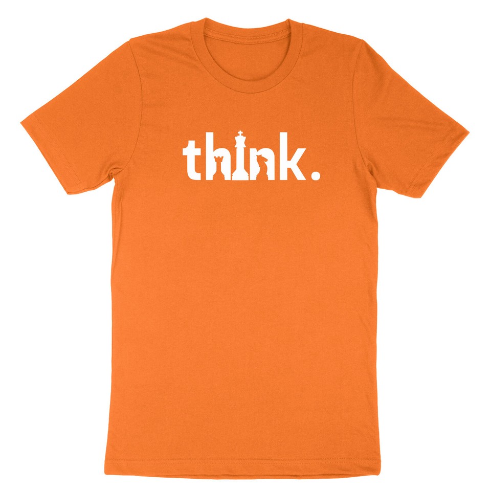 Think Shirt Think Chess T-Shirt Chess Player Gift Chess shirt Chess ...