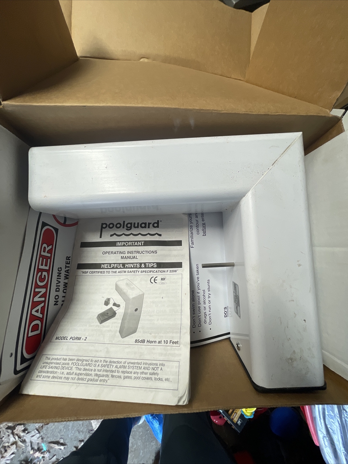 PoolGuard PGRM2 In-Ground Pool Alarm Used Once 852669628978| eBay