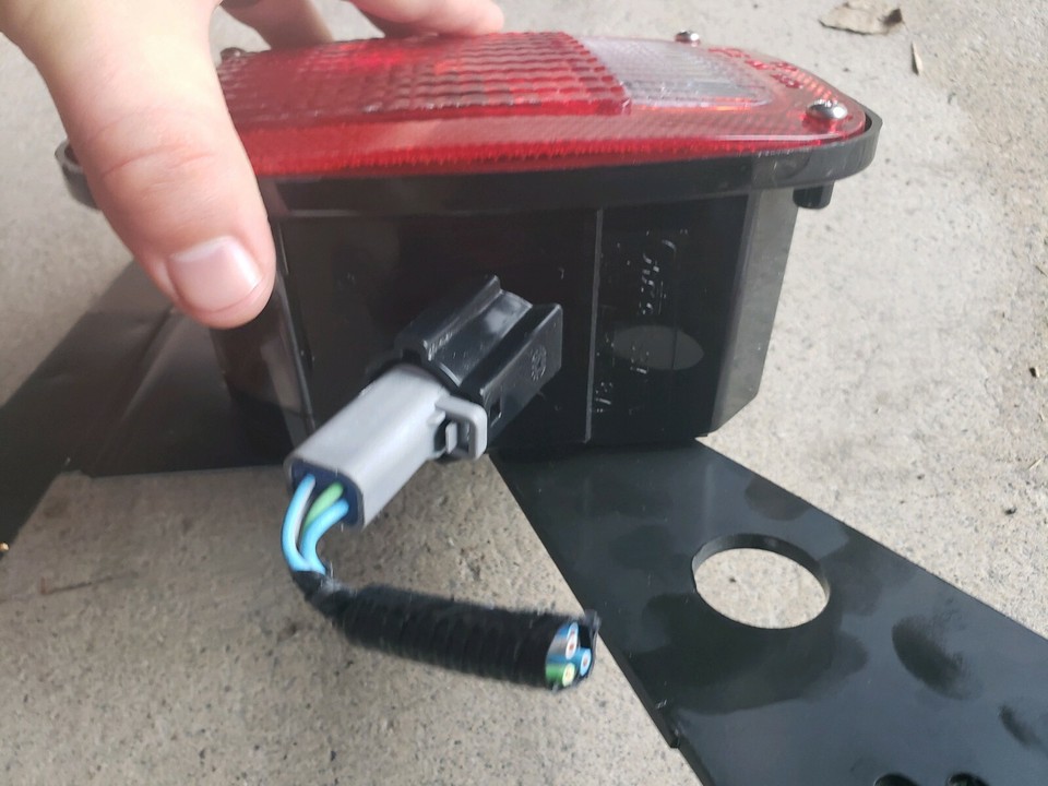 Ford Superduty Truck Tail Light Assembly with Plugs | Black | Red | 2 ...