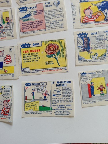 Vintage Bubble Gum Comic Wrappers Lot Of 20 | eBay