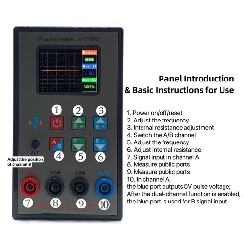 Electronic Component Analyzer with Color Screen and Customizable ...
