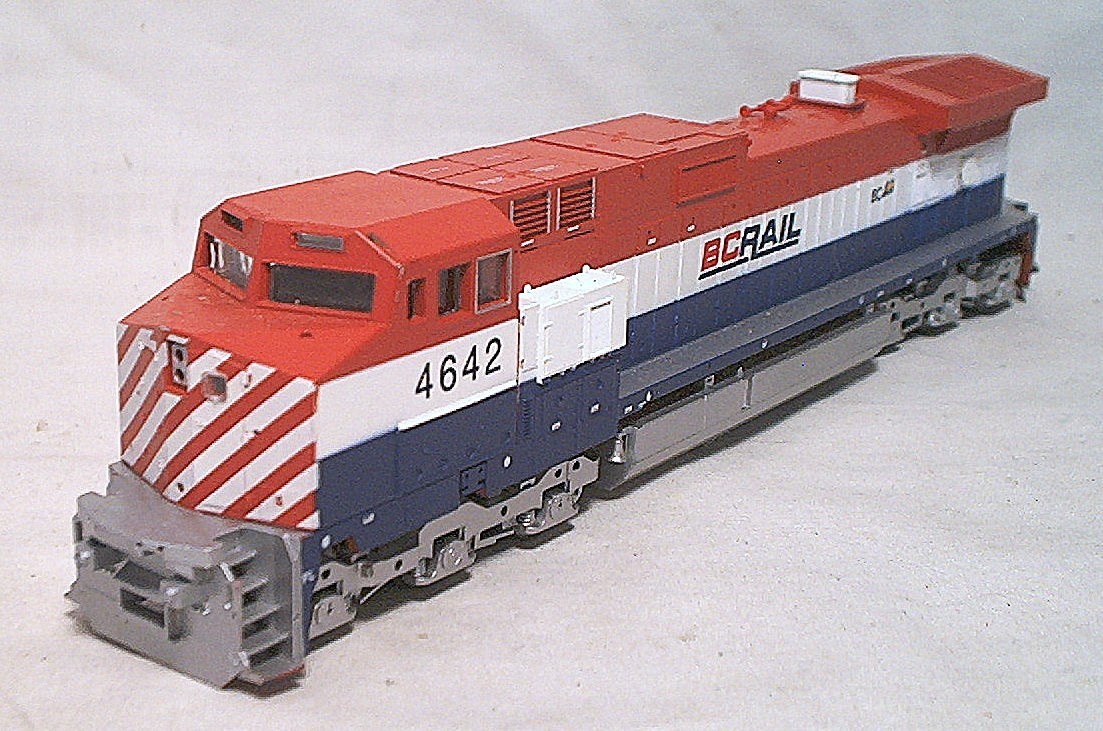 ATHEARN HO POWERED BC RAIL DASH 9-44W DIESEL LOCOMOTIVE - CAB# 4642 | eBay