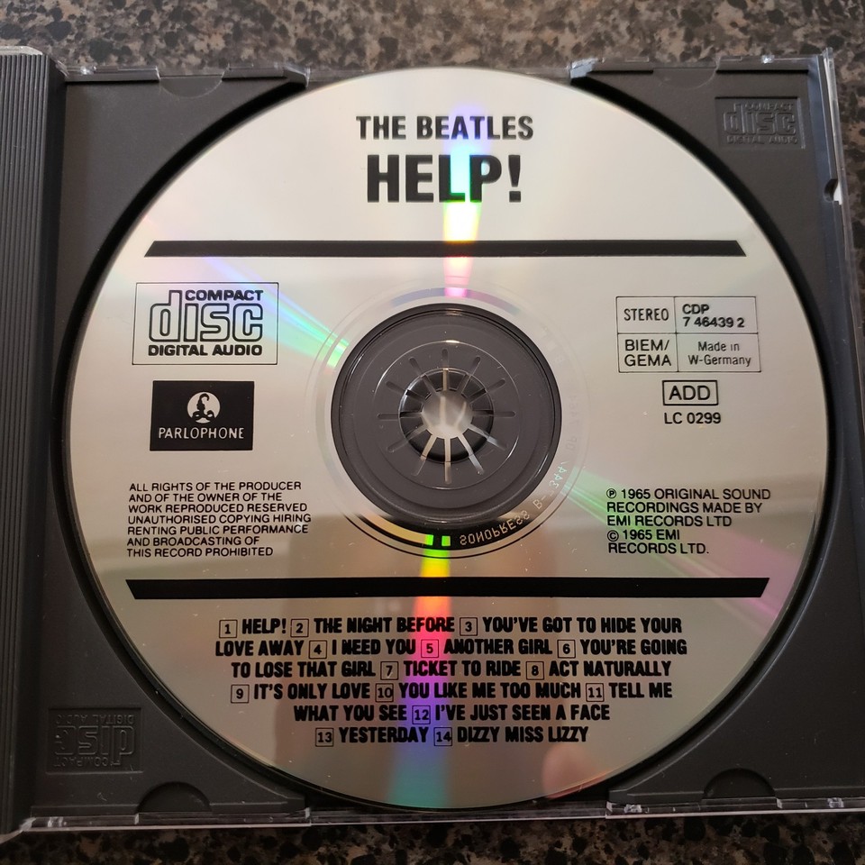 The Beatles HELP! W. Germany Gema Cd CDP 7464392 077774643924 import | eBay