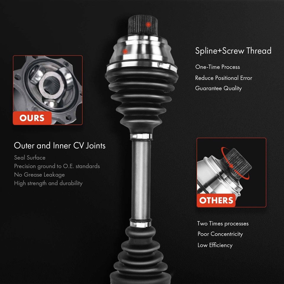 CV Axle Shaft Assembly for Audi Q7 2007-2010 Porsche Cayenne VW Touareg ...