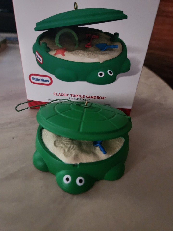 HALLMARK LITTLE TIKES ORNAMENT CLASSIC TURTLE SANDBOX 2014 NEW IN BOX ...